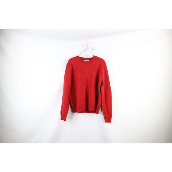 Vintage | Sweaters | Vintage 9s Streetwear Large Blank Wool Blend Knit ...